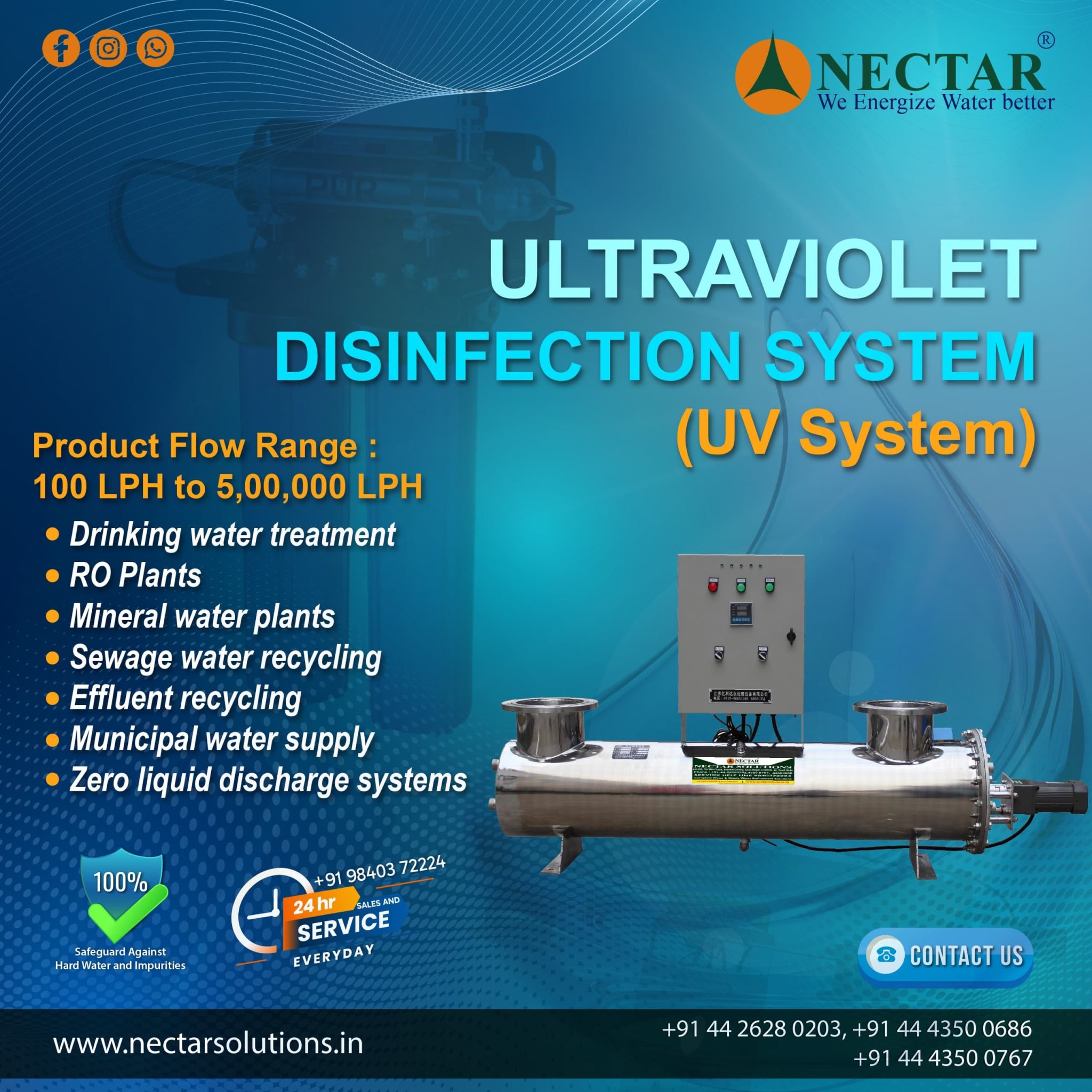 Ultraviolet (UV) Disinfection Systems for Water Treatment | Nectar ...