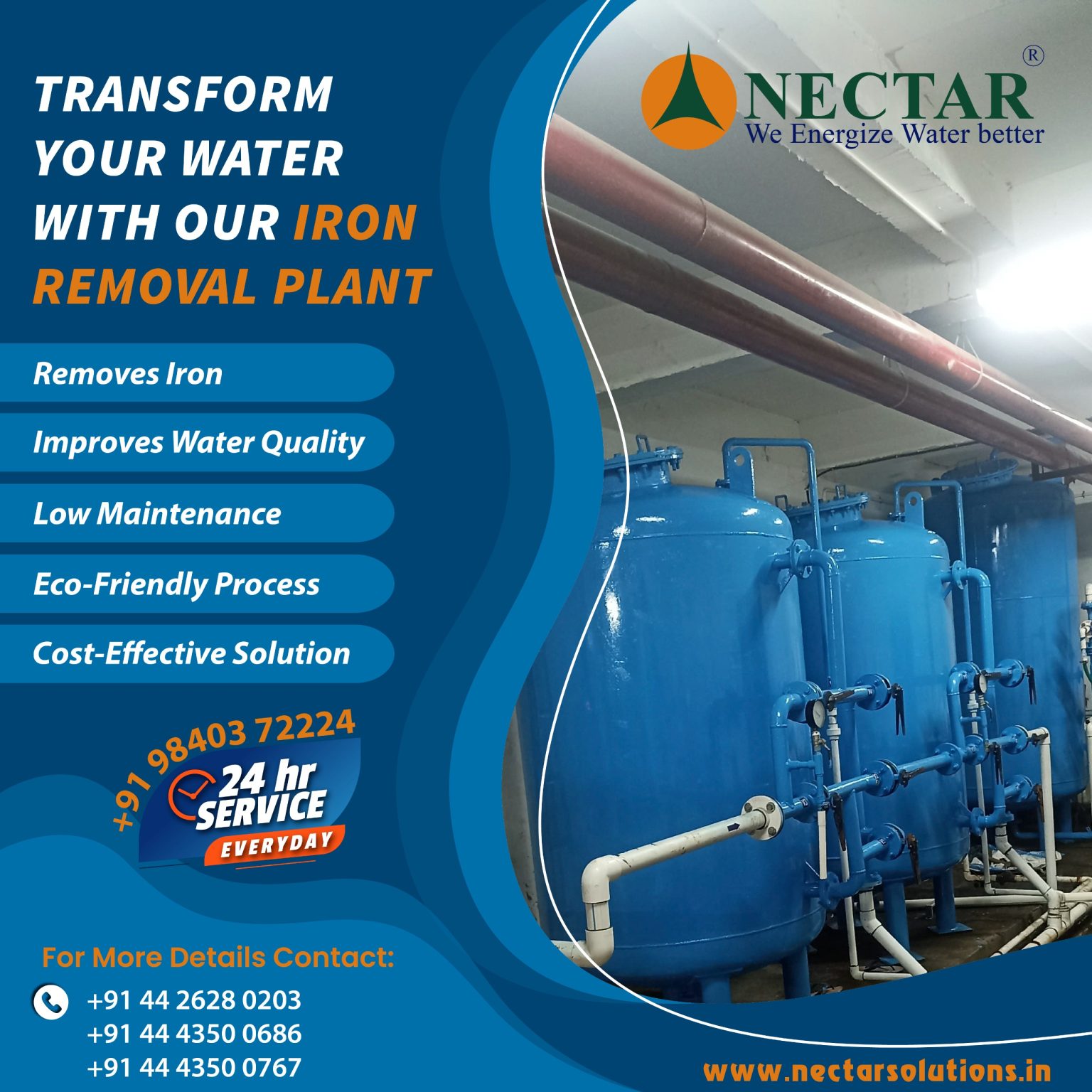 Iron Removal Plant in Chennai | Groundwater Filtration Experts – Nectar